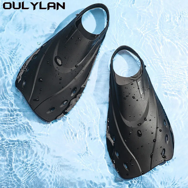 Oulylan-Short-Swim-Fins-para-Snorkeling-Diving-Snorkel-Flippers-Open ...