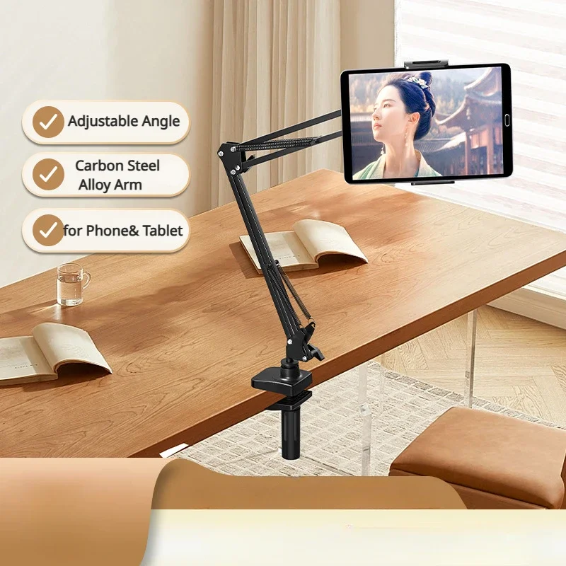 Cantilever-Bedside-Stand-Foldable-Mobile-Phone-Tablet-Universal-Metal ...