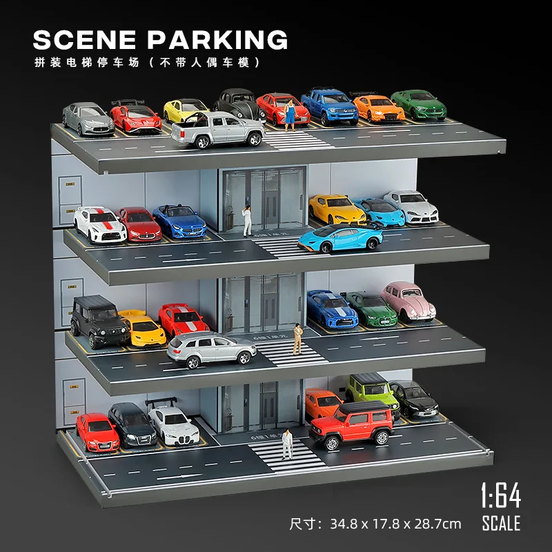 New1-64-Parking-Lot-Collectibles-Backdrop-Acrylic-Diecast-Car-Display ...