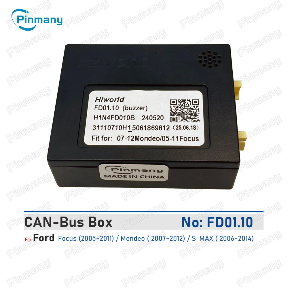 Car Radio CAN Bus Decoder HIWORLD FD01 20-pin Black Box for Ford Focus ...