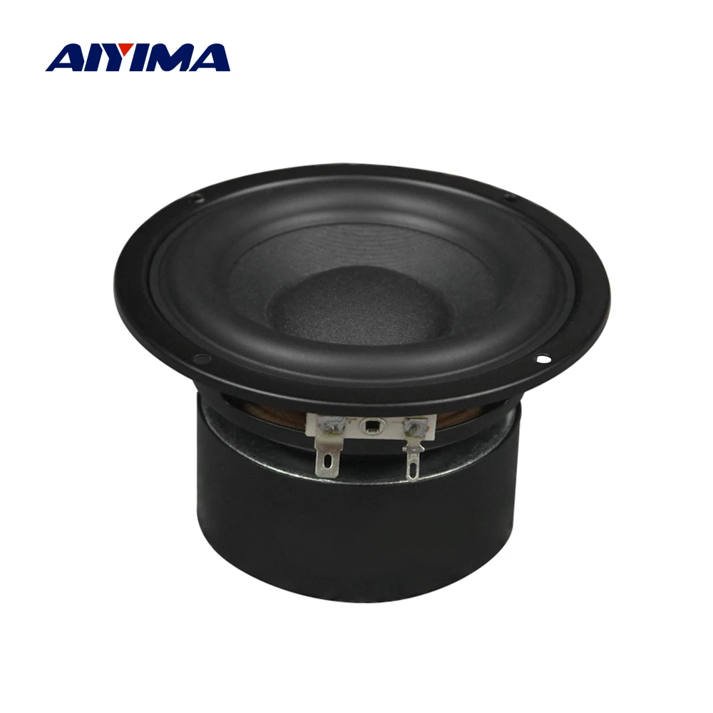 AIYIMA 4 Inch Subwoofer Speaker 4 8 Ohm 45W Woofer Speaker Long Stroke ...