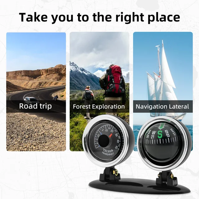 Car Digital Compass Thermometer