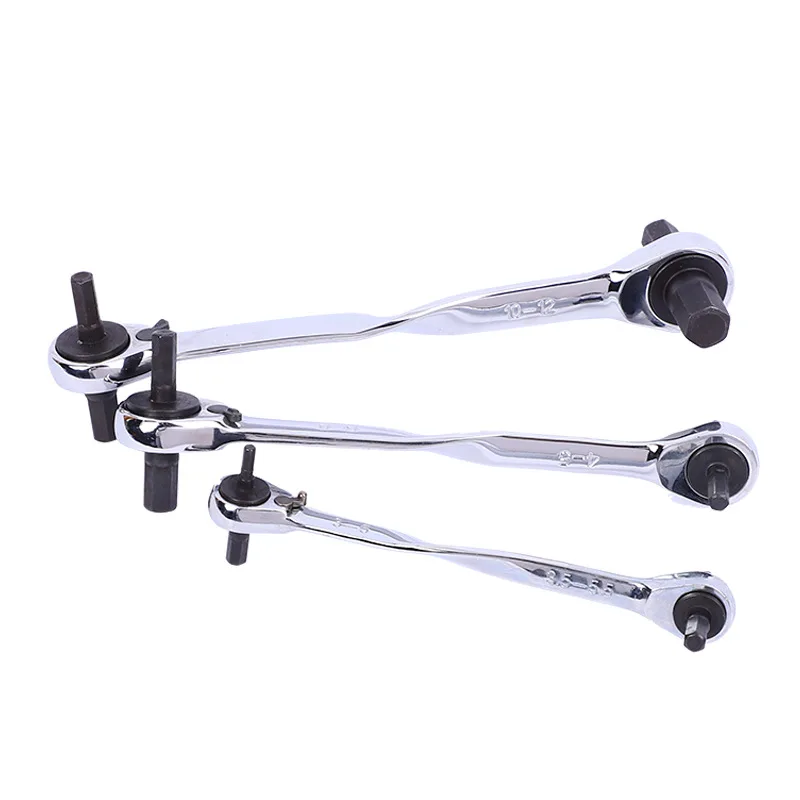 Ratchet-Hex-Wrench-Set-Head-Hexagonal-Spanner-Hexagon-Key-Double-Head ...