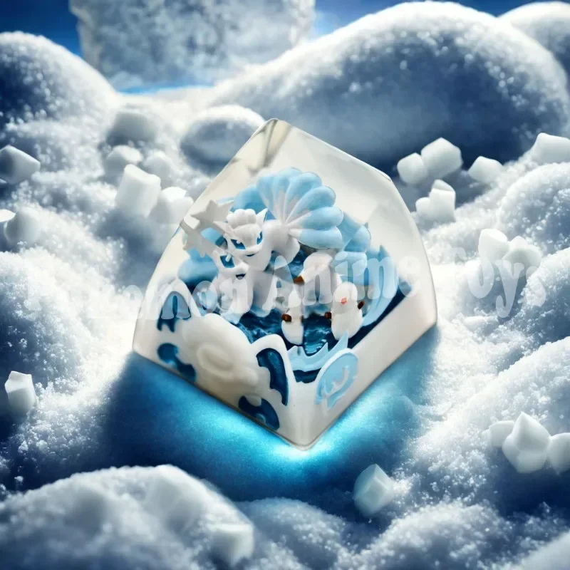 Pokemon-Gengar-Vulpix-Eevee-Cross-Shaft-Pikachu-Journeys-Keycap-New ...