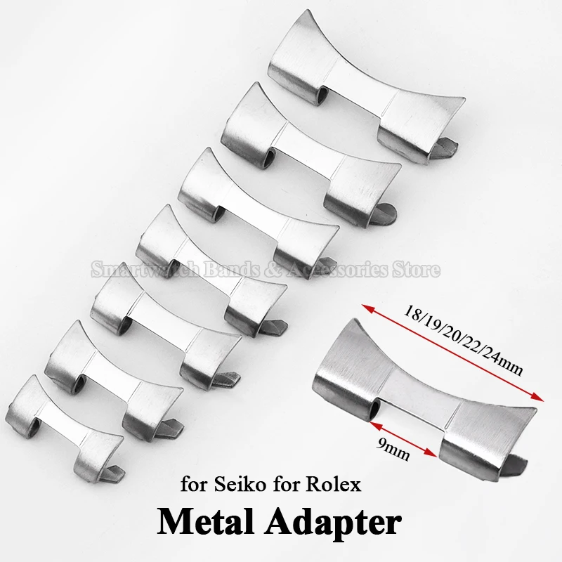 12/14/16/18/19/20/22/24mm Stainless Steel Adapter for Rolex for Seiko ...
