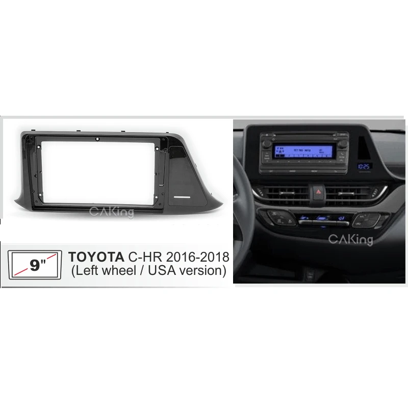 9-inch-Car-Fascia-Radio-Panel-for-Toyota-CHR-C-HR-IZOA-2016-USA-version ...