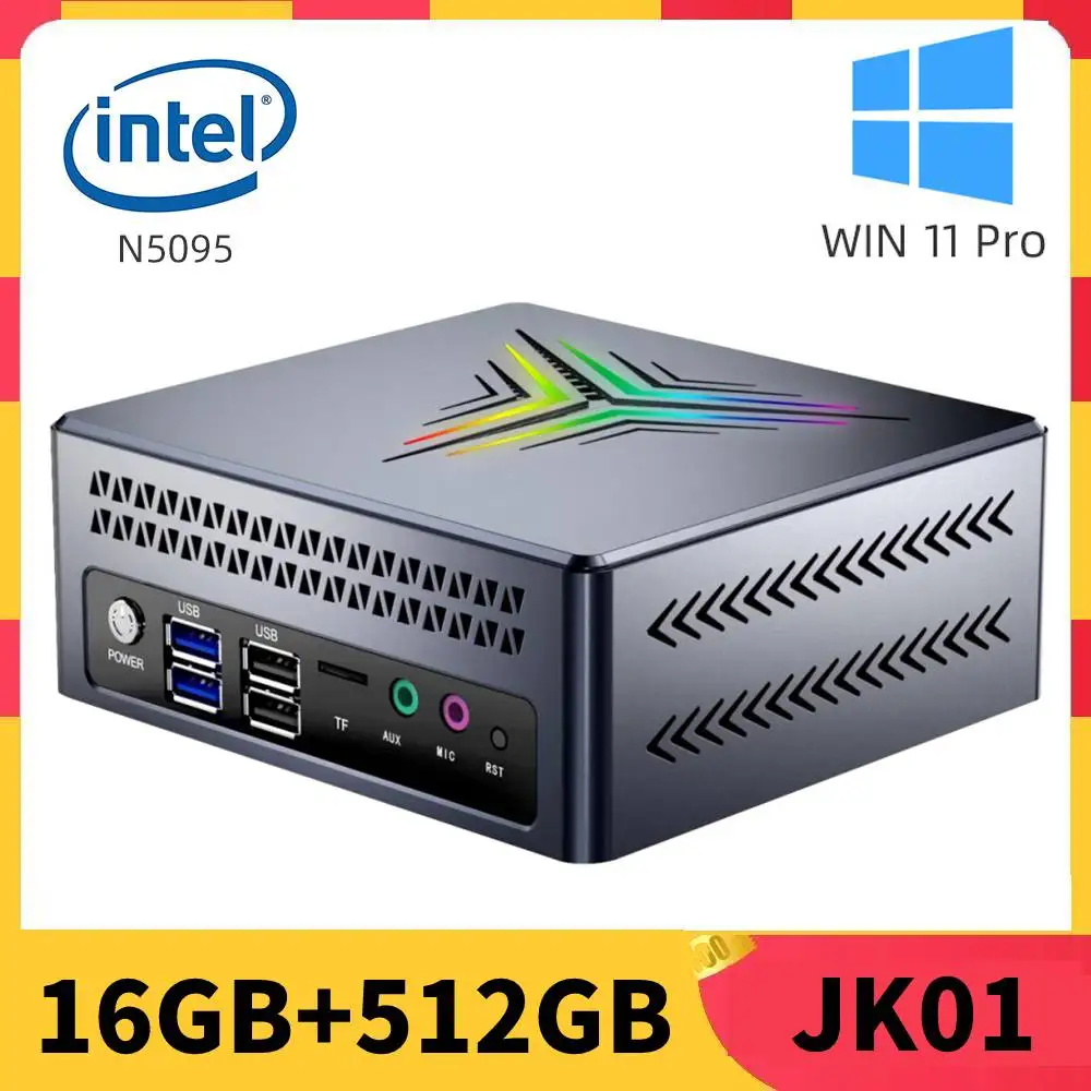 Windows 11 Mini Pc Intel Celeron N5095 Ddr4 16gb Ssd 512gb Desktop 4k ...