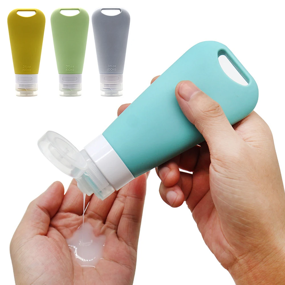 90ml-Refillable-Bottle-Silicone-Lotion-Squeeze-Tube-Shampoo-Container ...