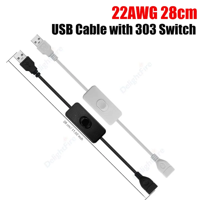 Male-To-Female-USB-2-0-Cable-with-ON-OFF-Switch-28cm-Extension-Inline ...