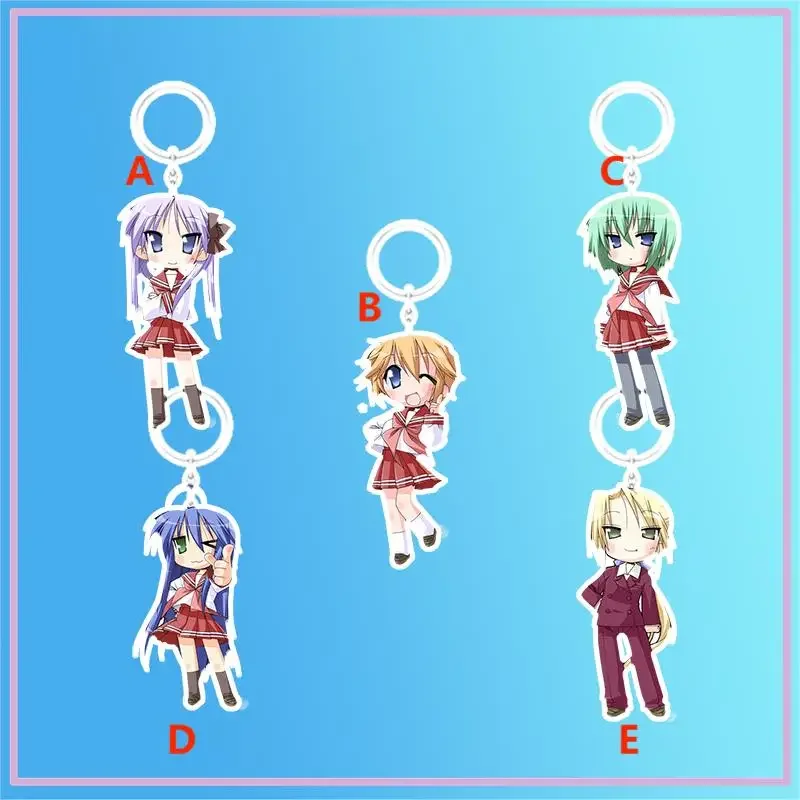 Anime-Keychain-Lucky-Star-Izumi-Konata-Iwasaki-Minami-Acrylic-Keyring ...