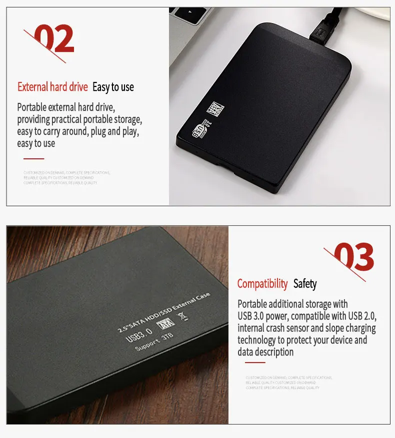 Disque dur externe,Silver 16TB--Disque dur externe SSD, Interface usb 3 ...