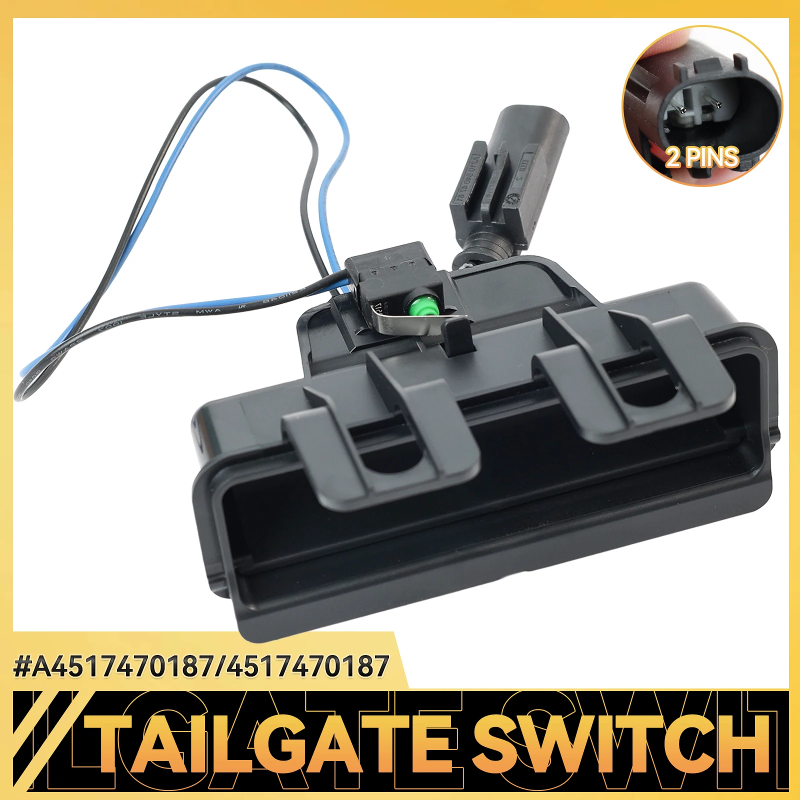 Gas Electric Drive Rear Trunk Tailgate Handle Switch for Smart Fortwo ...