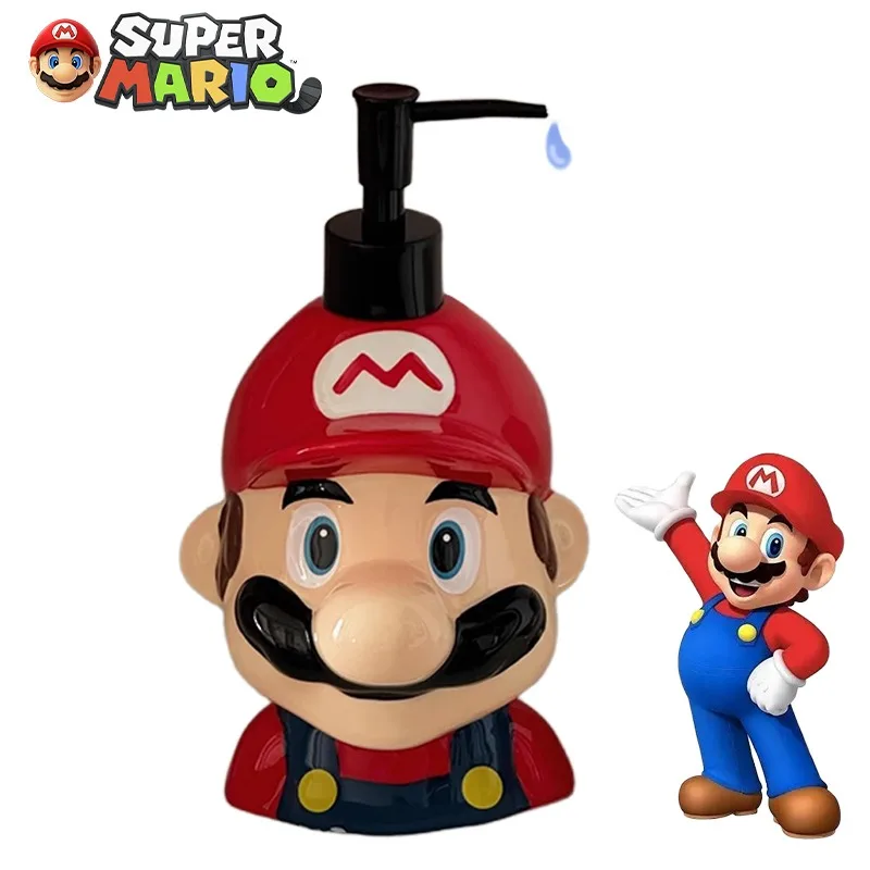 Super-Mario-Dispenser-Bottle-Ceramics-Bathroom-Press-Foam-Bottle-Mario ...