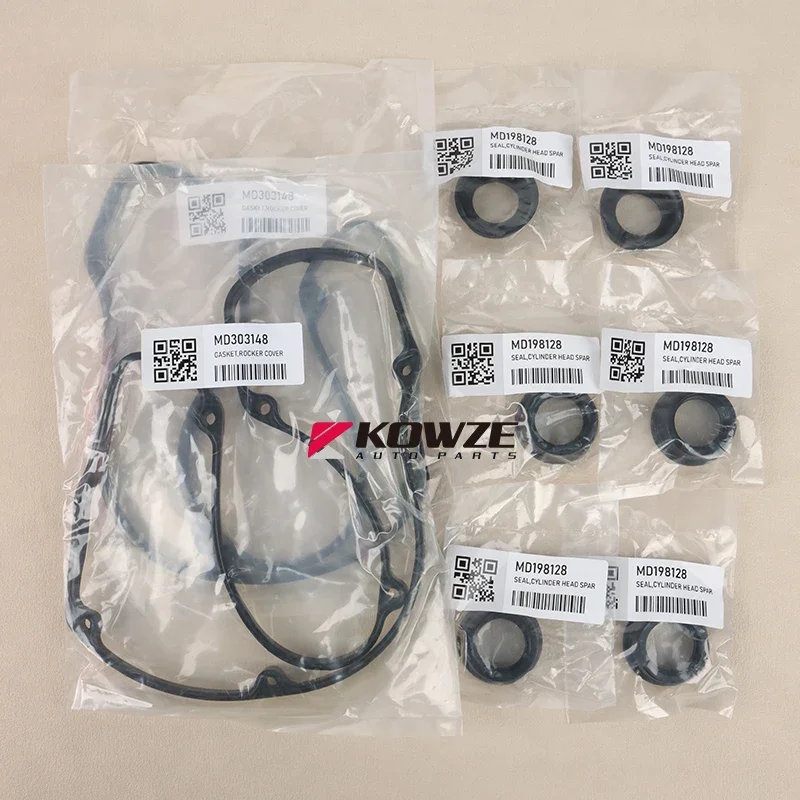 A-Set-Valve-Gasket-Sealing-Ring-Spark-Plug-Seal-for-Mitsubishi-Pajero ...