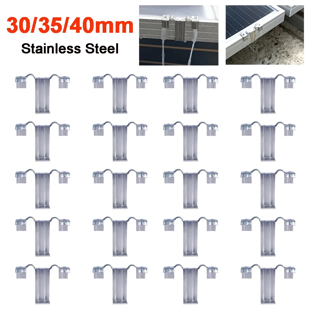 Newly-Upgraded-Stainless-Steel-Solar-Panel-Drainage-Clip-30mm-35mm-40mm ...
