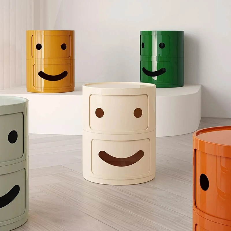 Modern-Bedroom-Nightstands-Plastic-Mini-White-Minimalist-Bedside-Table ...