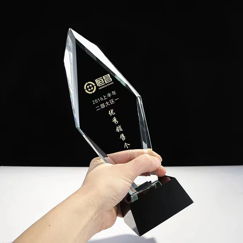 Creative-Rhomboid-Crystal-Awards-Cup-Custom-Engraving-LOGO-Text-Color ...