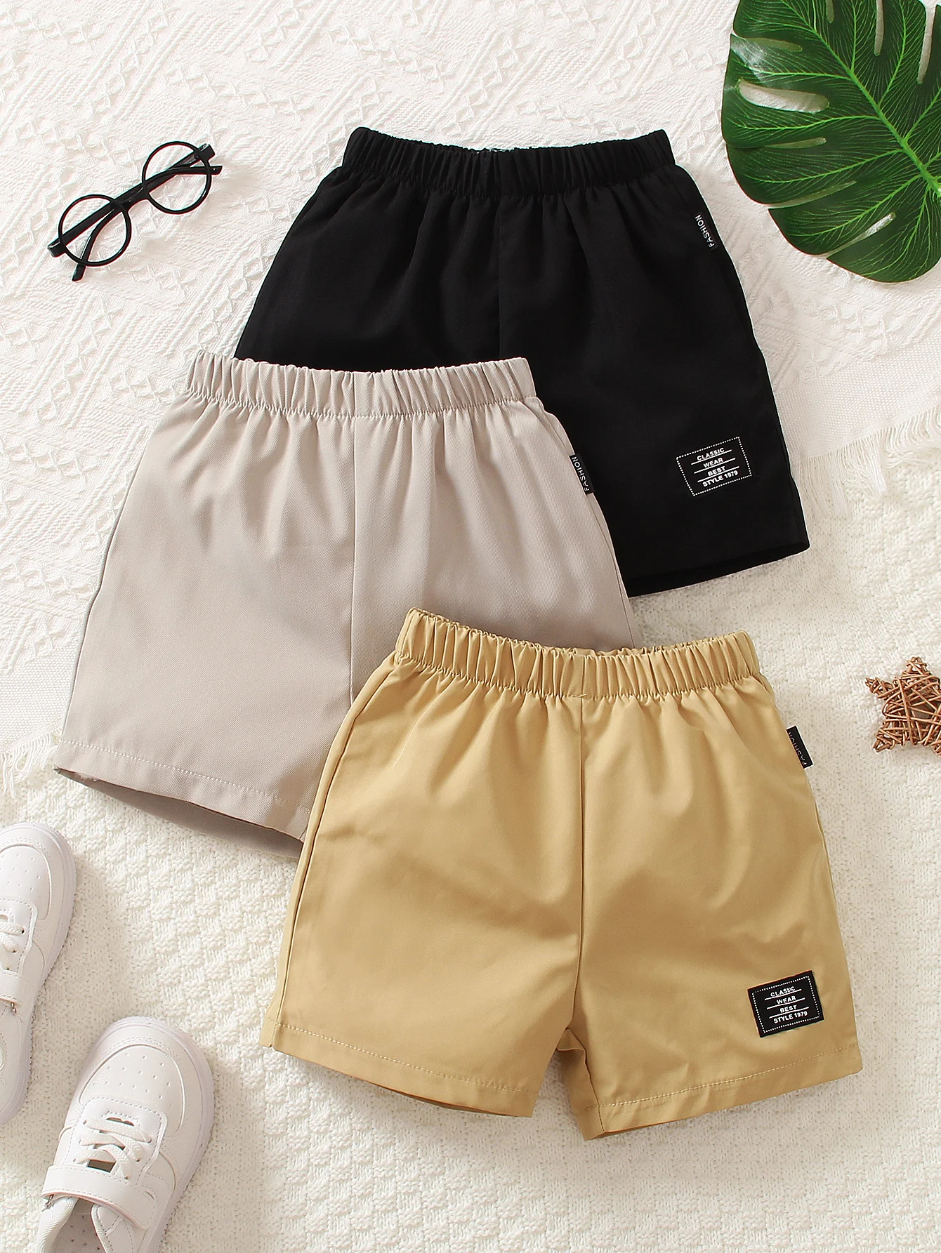 Three-Combination-Spring-And-Summer-Boys-Stylish-Casual-Woven-Shorts ...