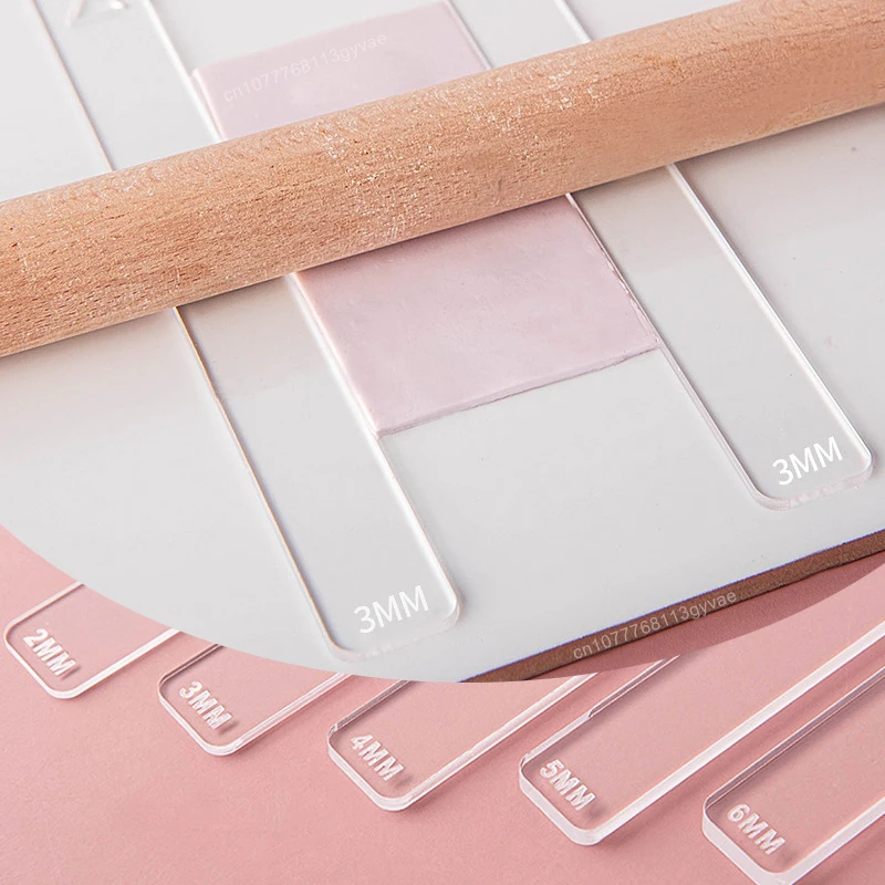 2Pcs-Set-Clay-Ruler-Acrylic-Soft-Pottery-Polymer-Clay-Thickness-Ruler ...