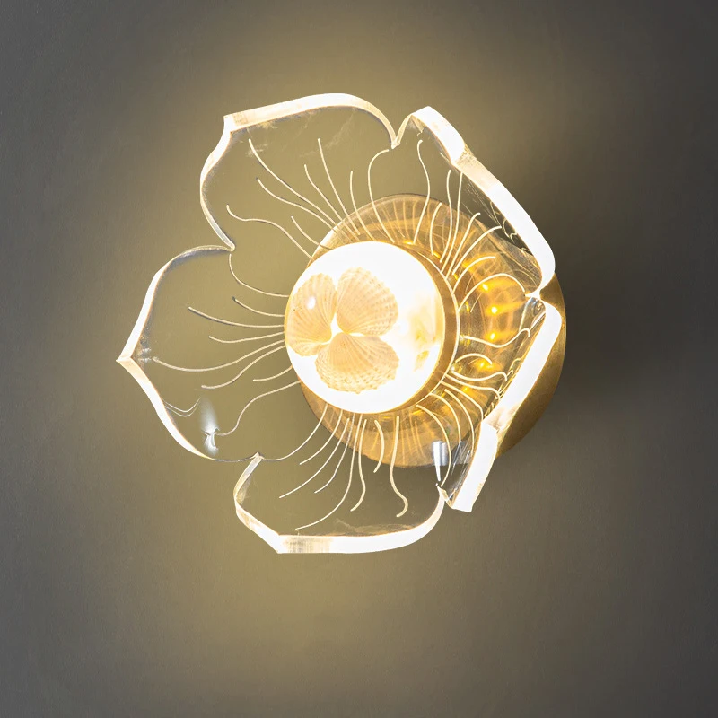 Modern-LED-Wall-Lamps-Flower-Shape-Wall-Sconces-Light-For-Living-Room ...