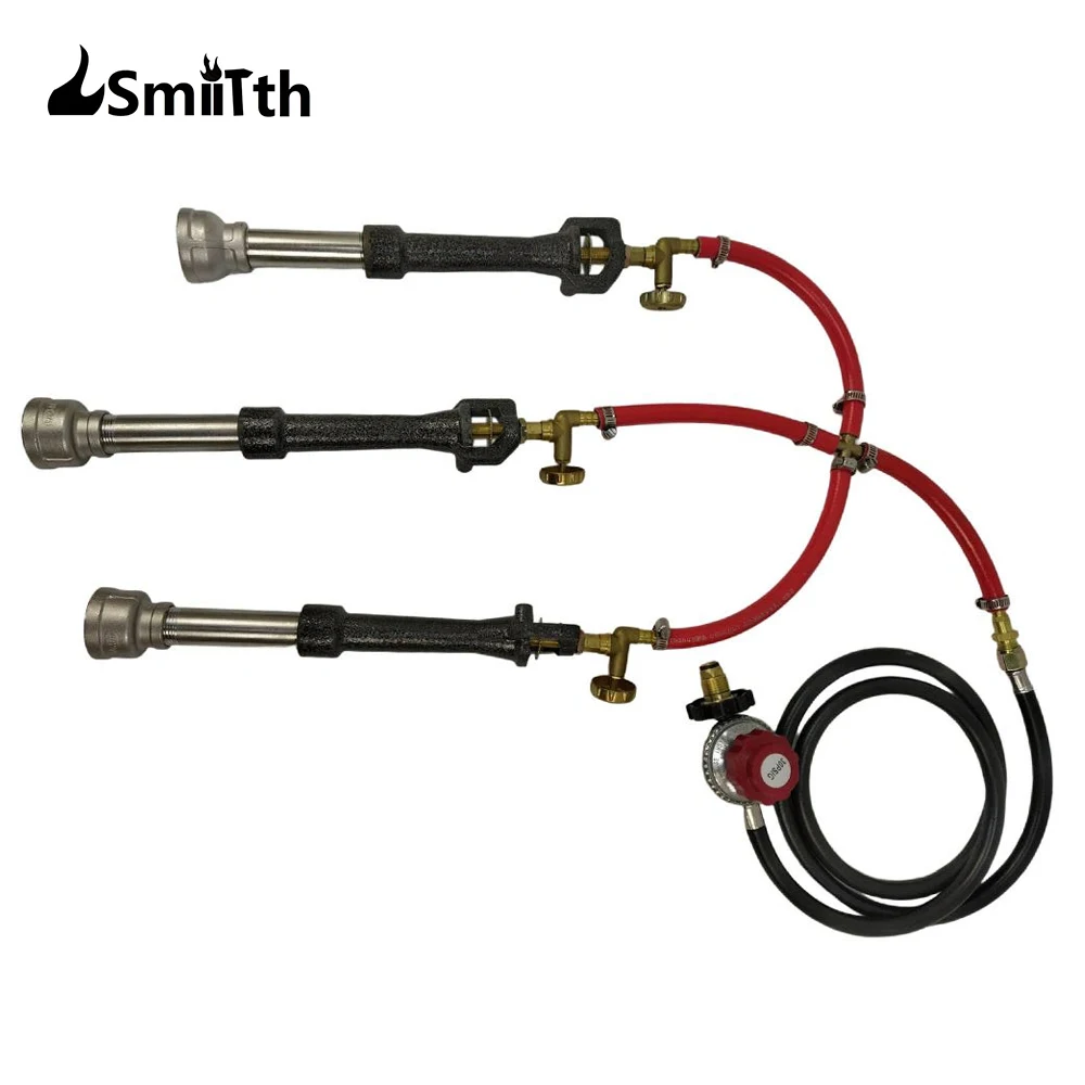 LSMIITTH-Triple-Propane-Gas-Forge-Burner-With-High-Pressure-Regulator ...