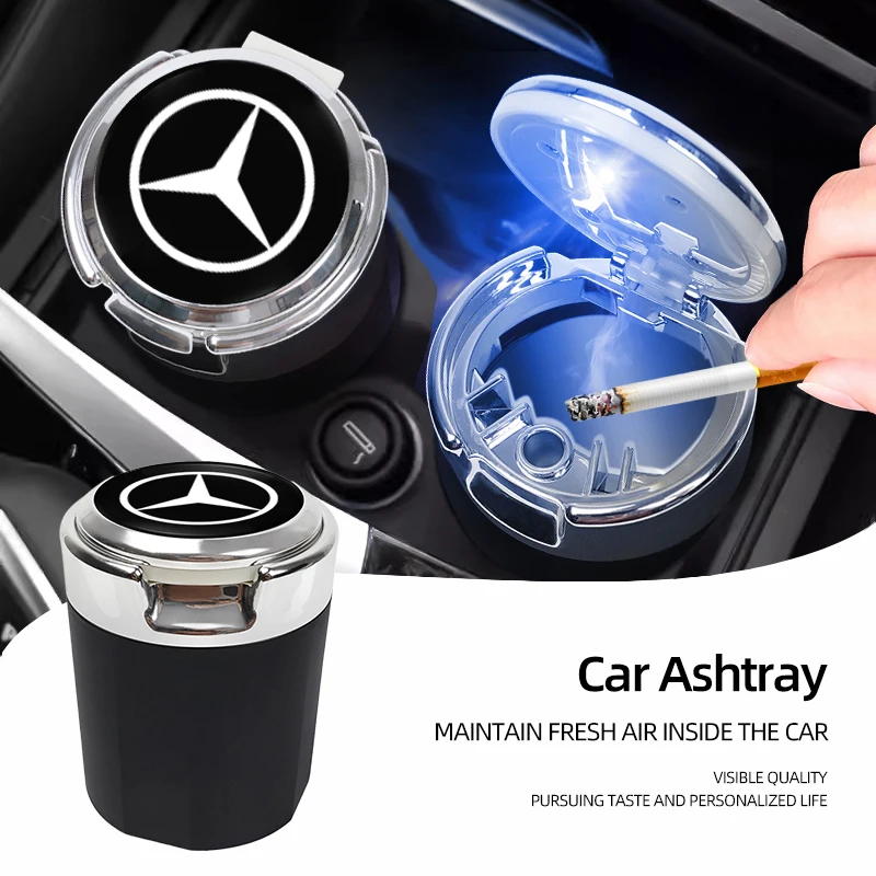 Car-LED-Ashtray-Portable-Cigarette-Ashes-Holder-For-Mercedes-Benz-GLC ...