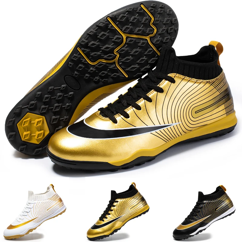 Zapatos-de-f-tbol-dorados-de-lujo-para-ni-os-botas-de-f-tbol-de ...