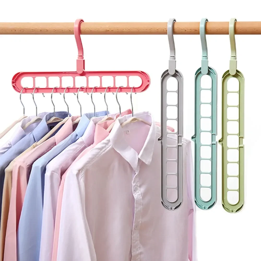 JJYY-9-hole-Space-Saving-Hanger-360-Rotating-Magic-Hanger-Multi ...