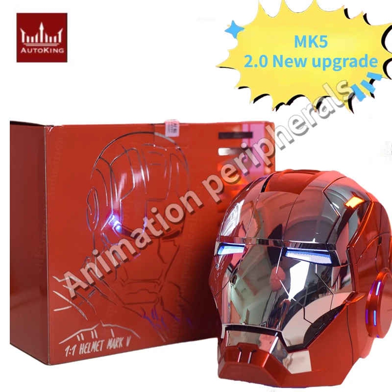 Autoking Iron Man Mk5 Helmet Voice Control | Iron Man Mk5 Wearable ...