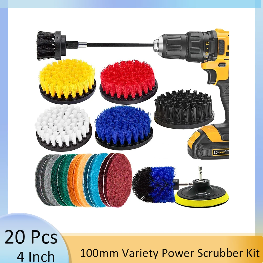 20-PCS-Variety-Power-Scrubber-Kit-with-Drill-Cleaning-Brush-and ...