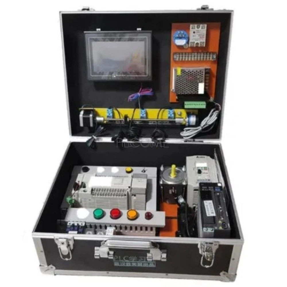 FX3U-PLC-Training-Kit-Test-Practice-Box-7-polegadas-Weinveiw-Touch ...