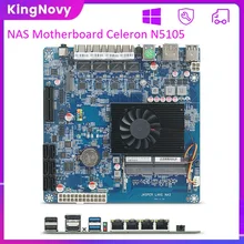 Hot JASPER LAKE NAS Motherboard 17x17CM Intel Celeron N5105 6*SATA3.0 4*2.5G Nics 1*PCIe ...