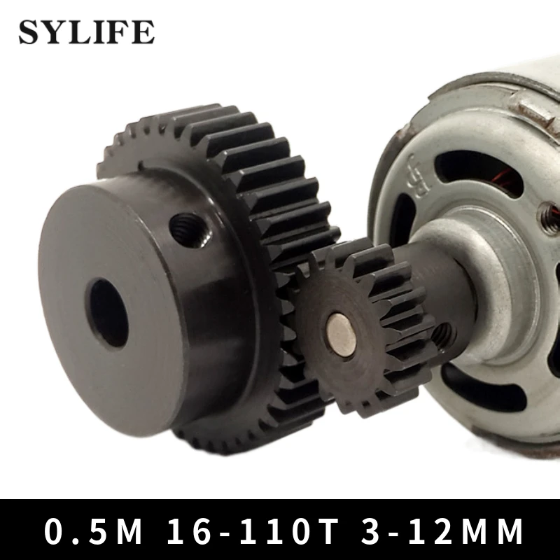 5 Module Precision Steel Spur Gear for Motor Reduction Gearbox DIY Gear ...