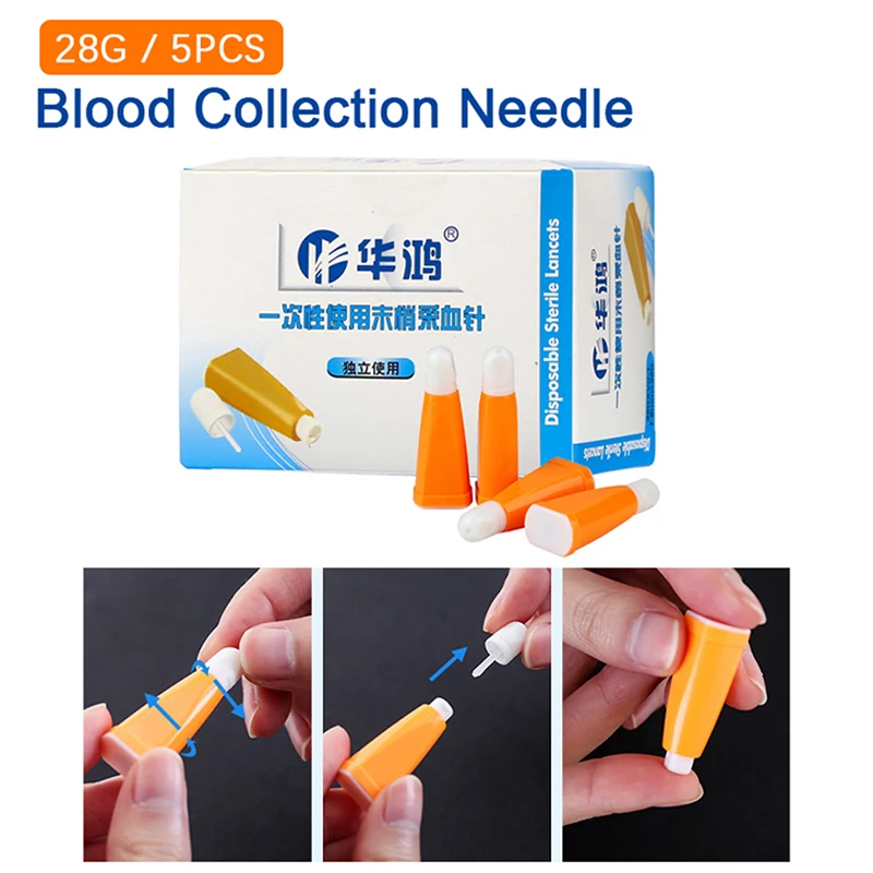 50Pcs Disposable Blood Collection Auto-retraction Needles Bloodletting ...