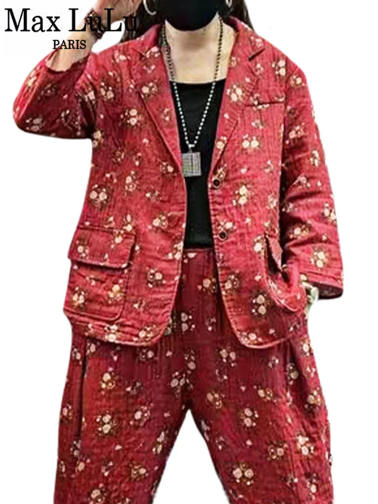 Max-LuLu-2023-Spring-Outfits-Womens-Fashion-Printed-Lien-Two-Pieces ...
