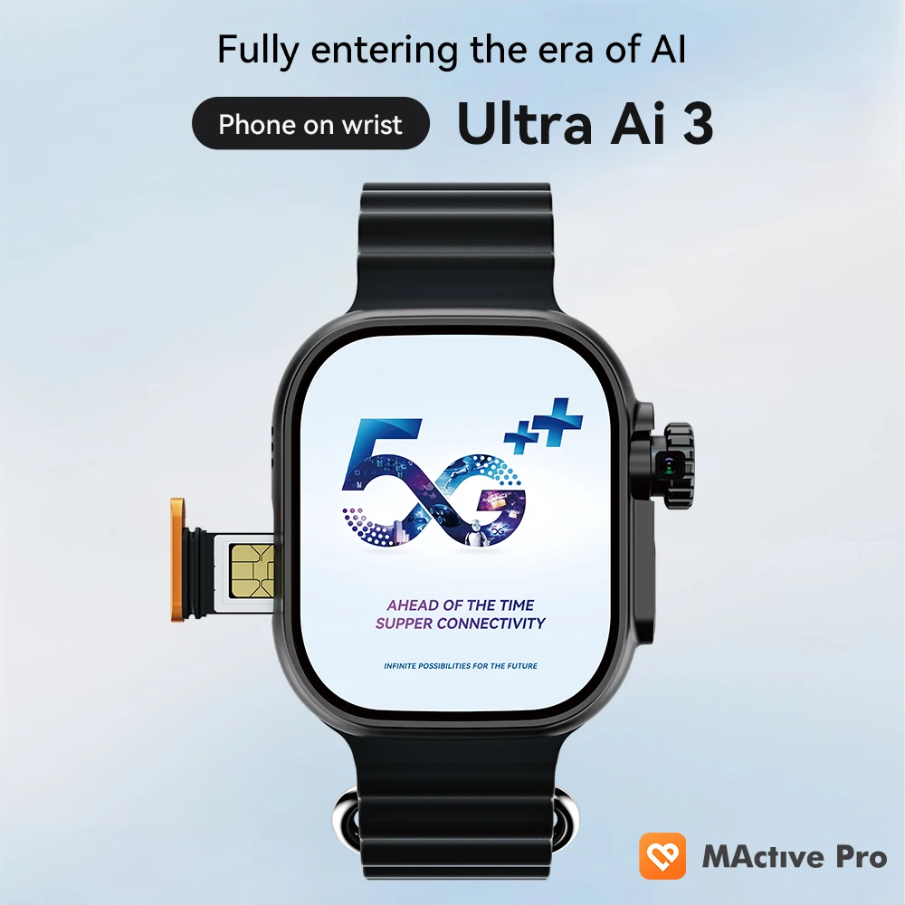 Montre-intelligente-Android-Ultra-ai3-avec-appareil-photo-4G-GPS-WIFI-Google-Play-PRDownload ...