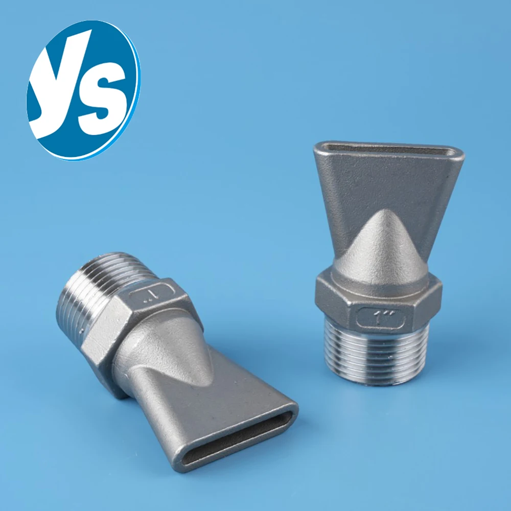Stainless Steel Flat Mouth Duckbill Type High Impact Spray Nozzle Of 1/ ...