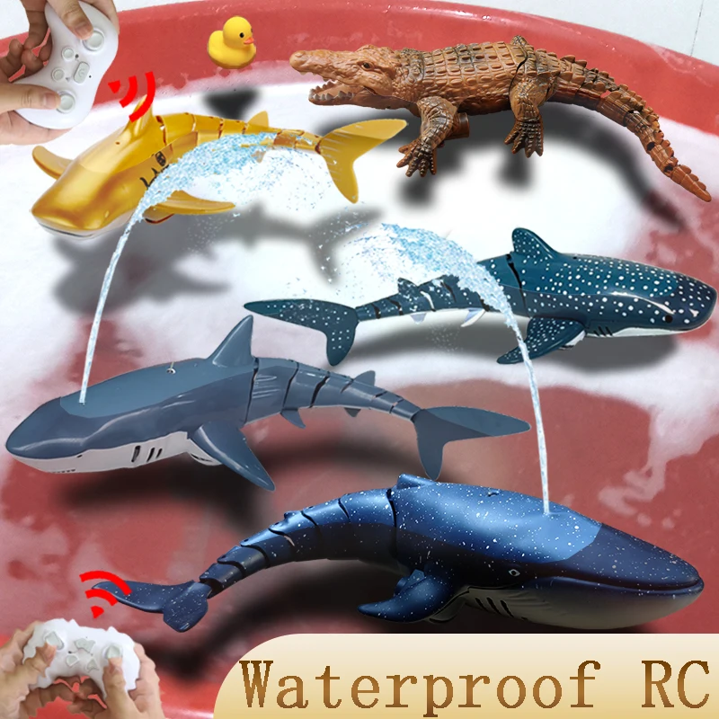 Creative-Remote-Control-Fish-Shark-Electric-2-4G-Radio-Rc-Animal-Robot ...