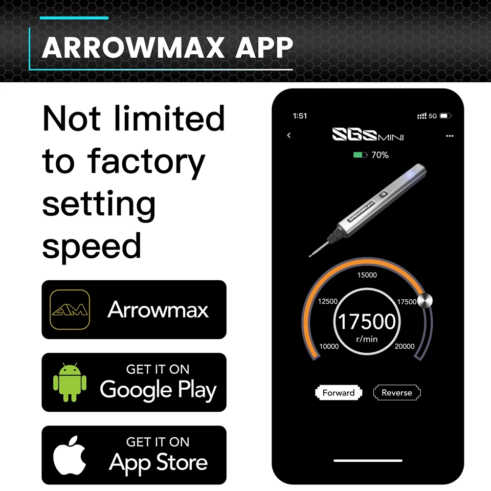 ARROWMAX mini elektrická bruska SGS Mini (Gray) | RCDRIFT.DK | 1:10