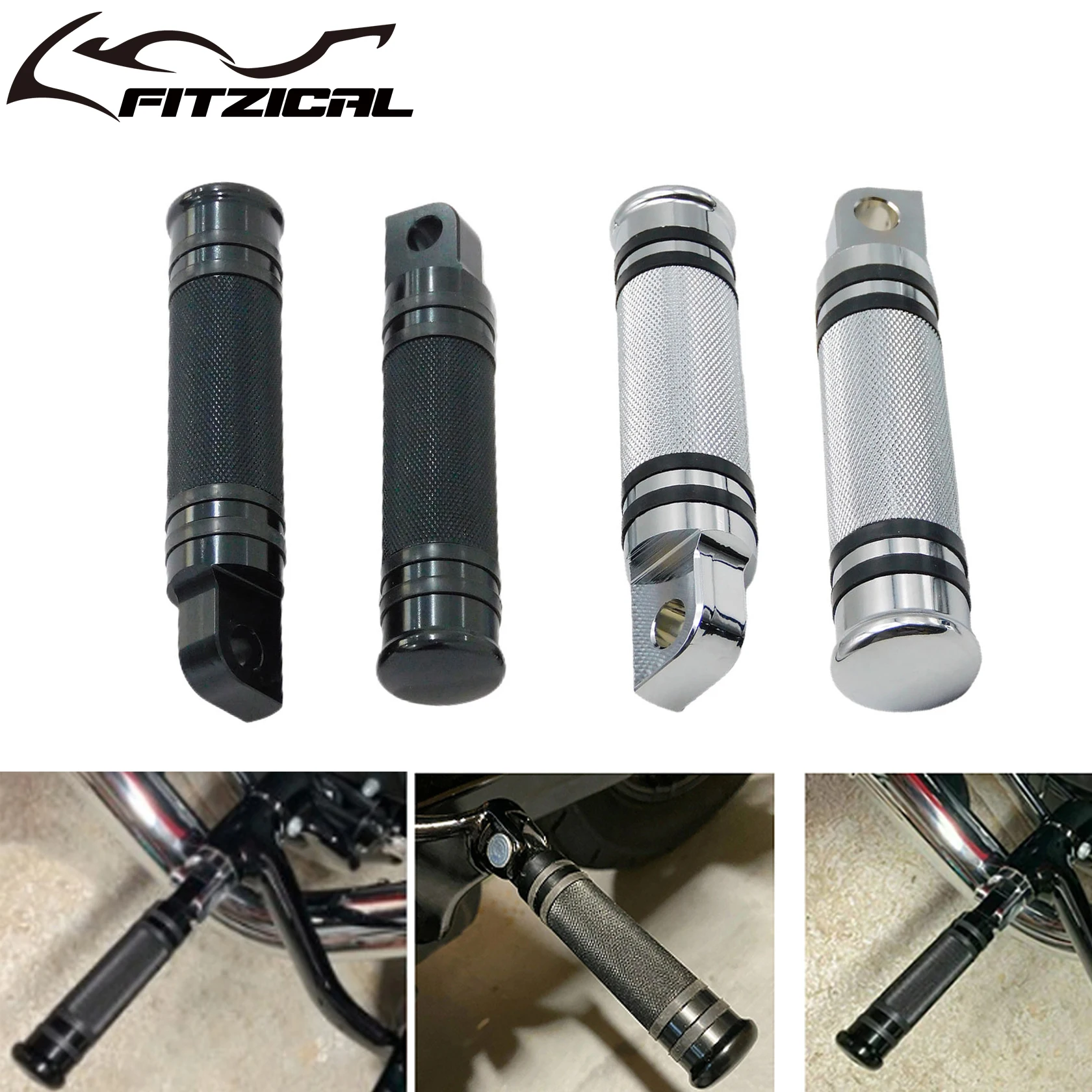 Motorcycle Footpegs Male Mount Foot Rest Footrest For Harley Sportster ...