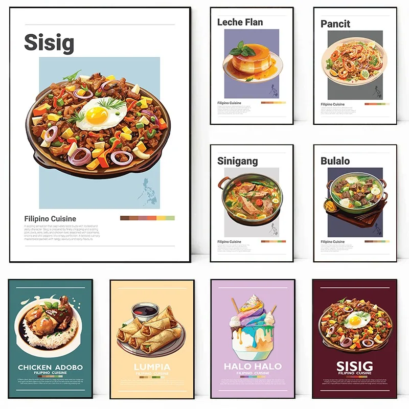 Southeast-Asia-Cuisine-Philippines-Bulalo-Taho-Posters-and-Prints ...