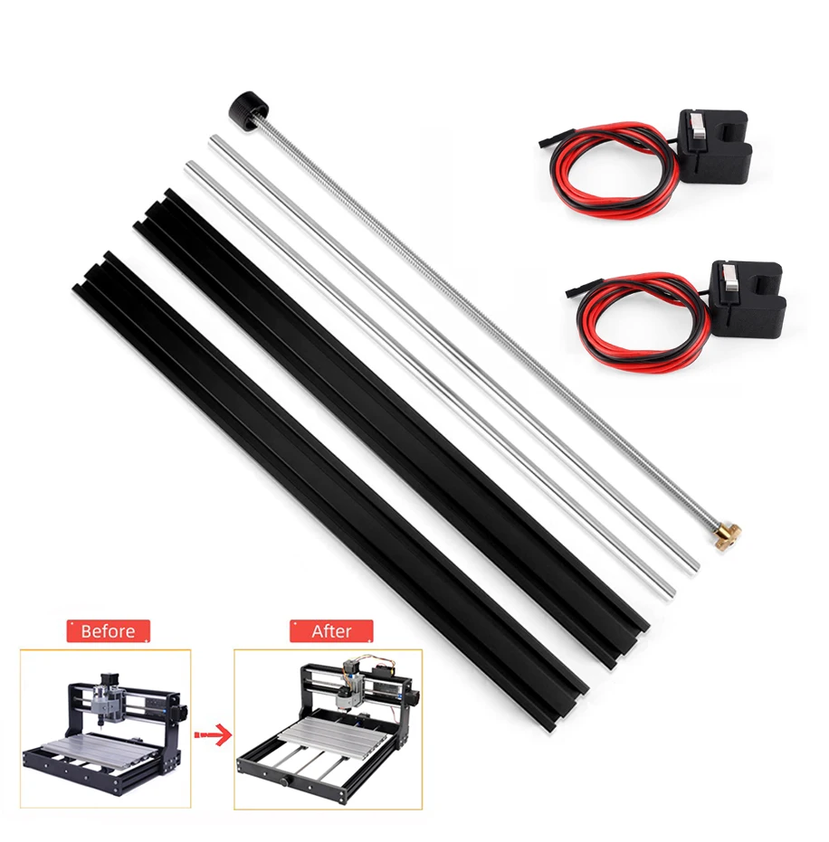3018-Pro-Y-Axis-Extension-Kit-Upgrade-3018-To-3040-Laser-Machine ...