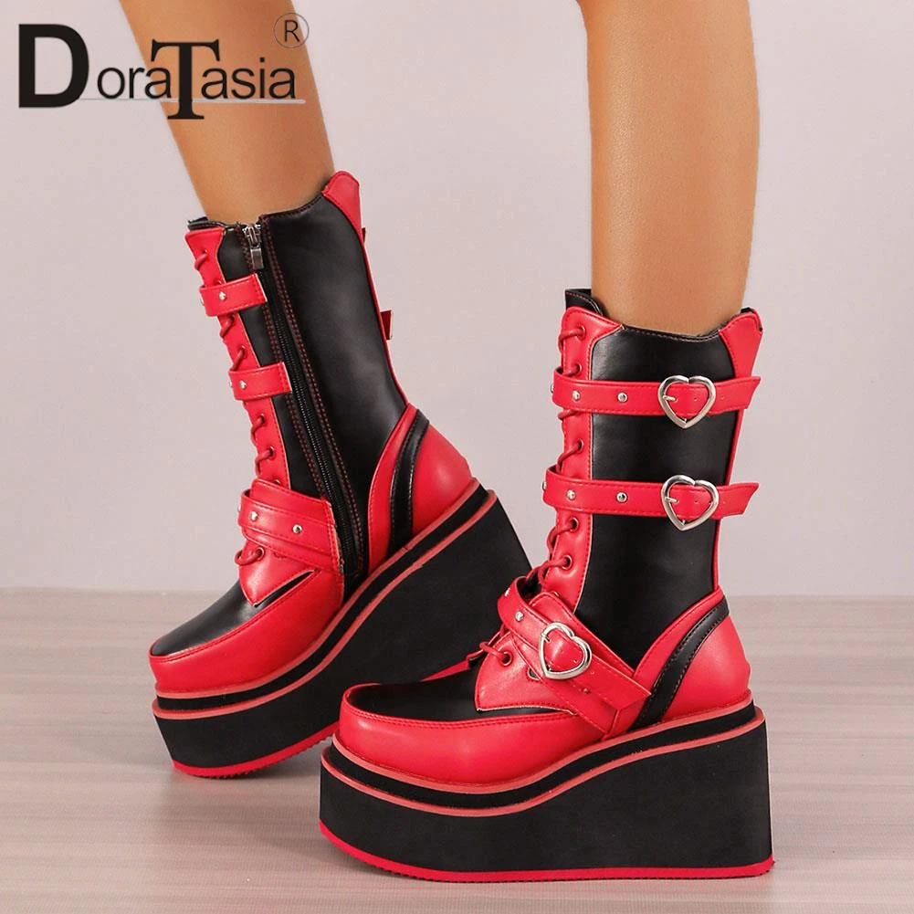 Women's Platform Boots Colors | Women's Boots New Platform | Doratasia ...