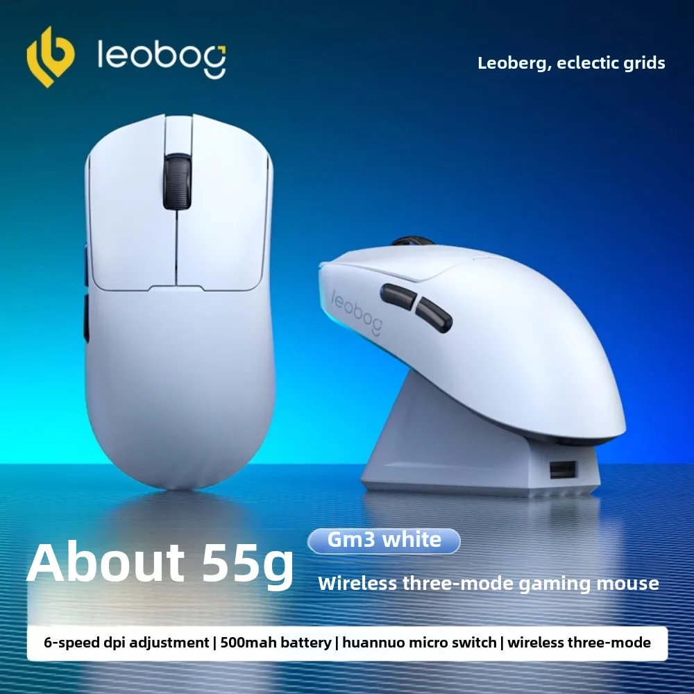 LEOBOG GM3 Wireless Bluetooth 2.4G Gaming Mouse Gaming Mouse ...