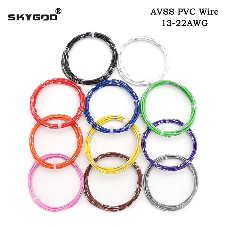 10-100m-Electronic-Automotive-Wires-22-20-18-16-14-13AWG-Speaker-Audio ...