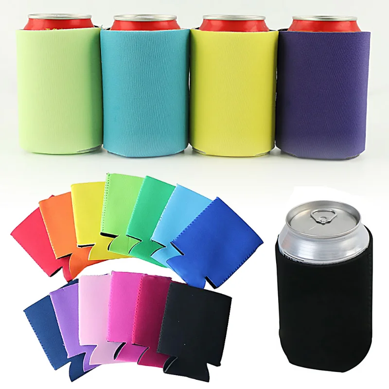 Foldable-Blank-Can-Stubby-Cooler-Holder-Sleeve-Sublimation-Heat-Transfer-Portable-Rubber-Can-Cup ...