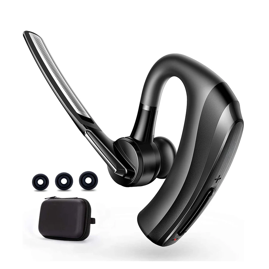 Bluetooth Earpiece with CVC8.0 Noise Cancelling Mic Mute Key Hands-Free ...