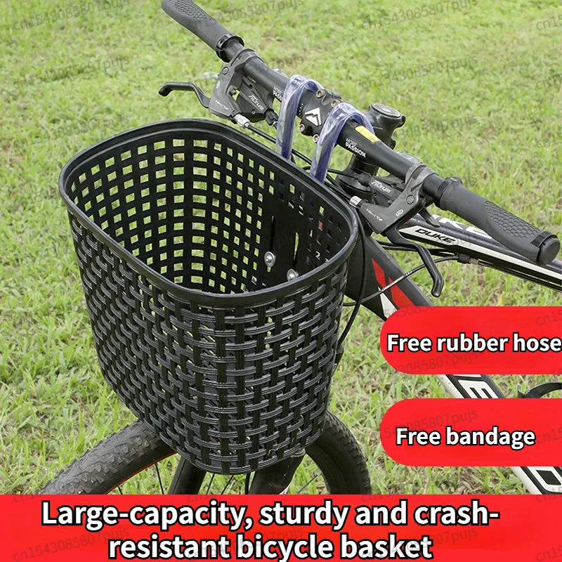 Bicycle-Basket-with-Hook-Large-capacity-Mountain-Bike-Front-Basket ...