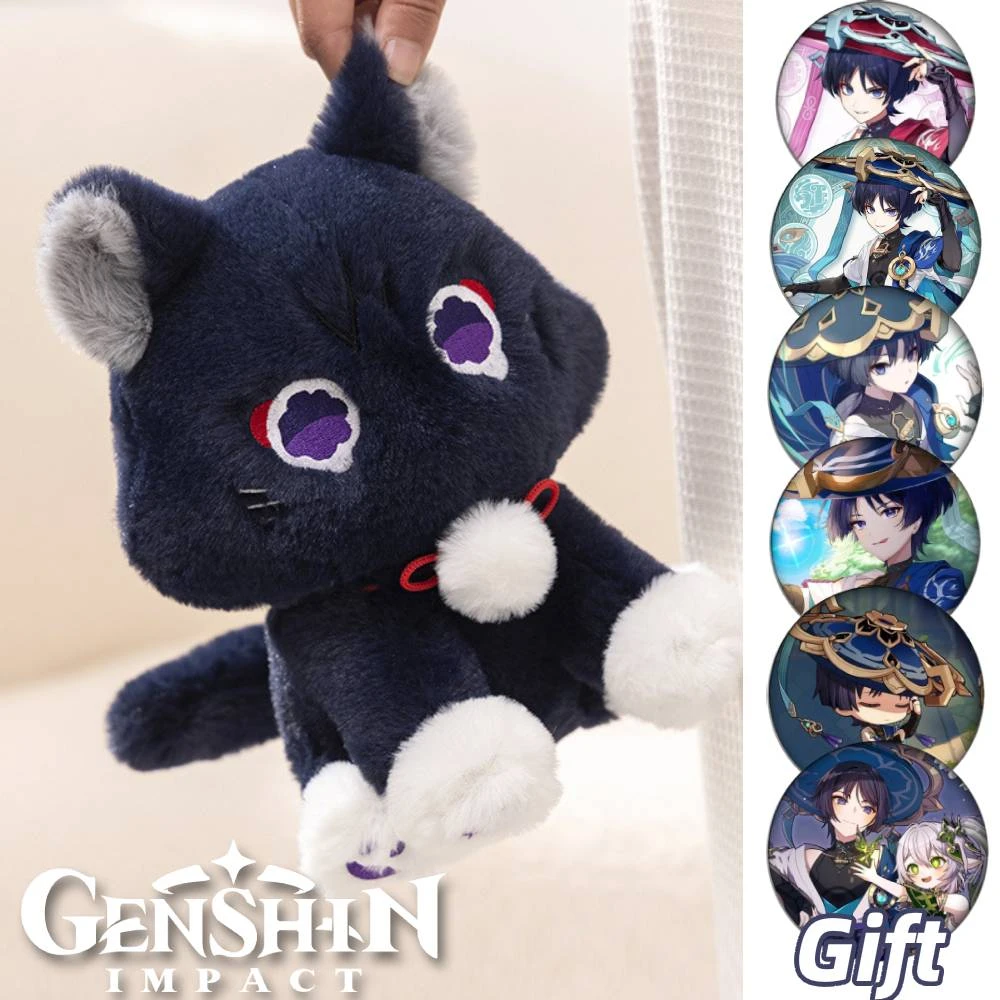 Anime Genshin Impact Scaramouche Cat Plush Wanderer Balladeer ...