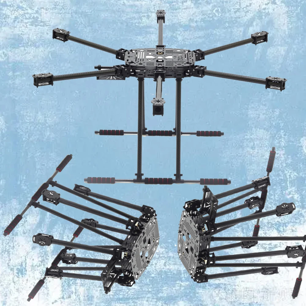 Full-Carbon-Fiber-ZD850-Hexa-Rotor-Frame-Foldable-Arm-Hexacopter-Frame ...